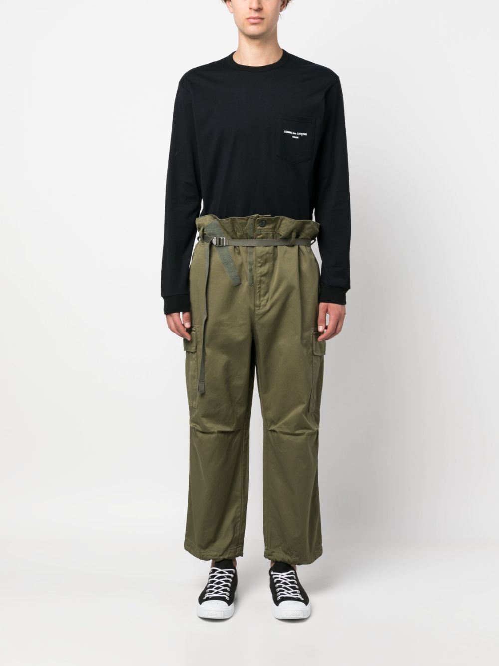 COMME DES GARÇONS Comme des Garçons Homme Belted Tapered Cargo Trousers