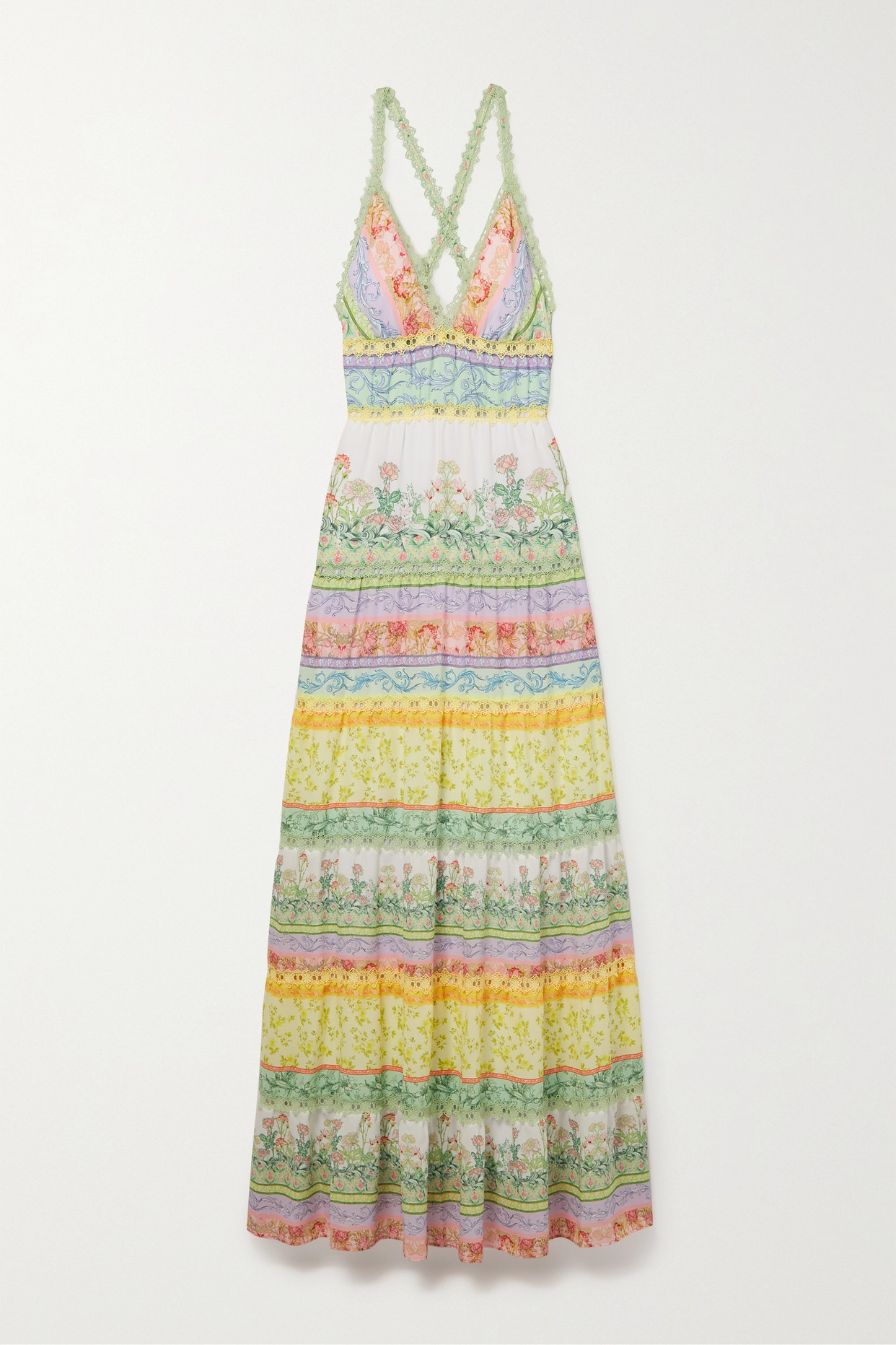 zesica maxi dress ZESICA Spaghetti Strap Ruffle Maxi Dress – zesica