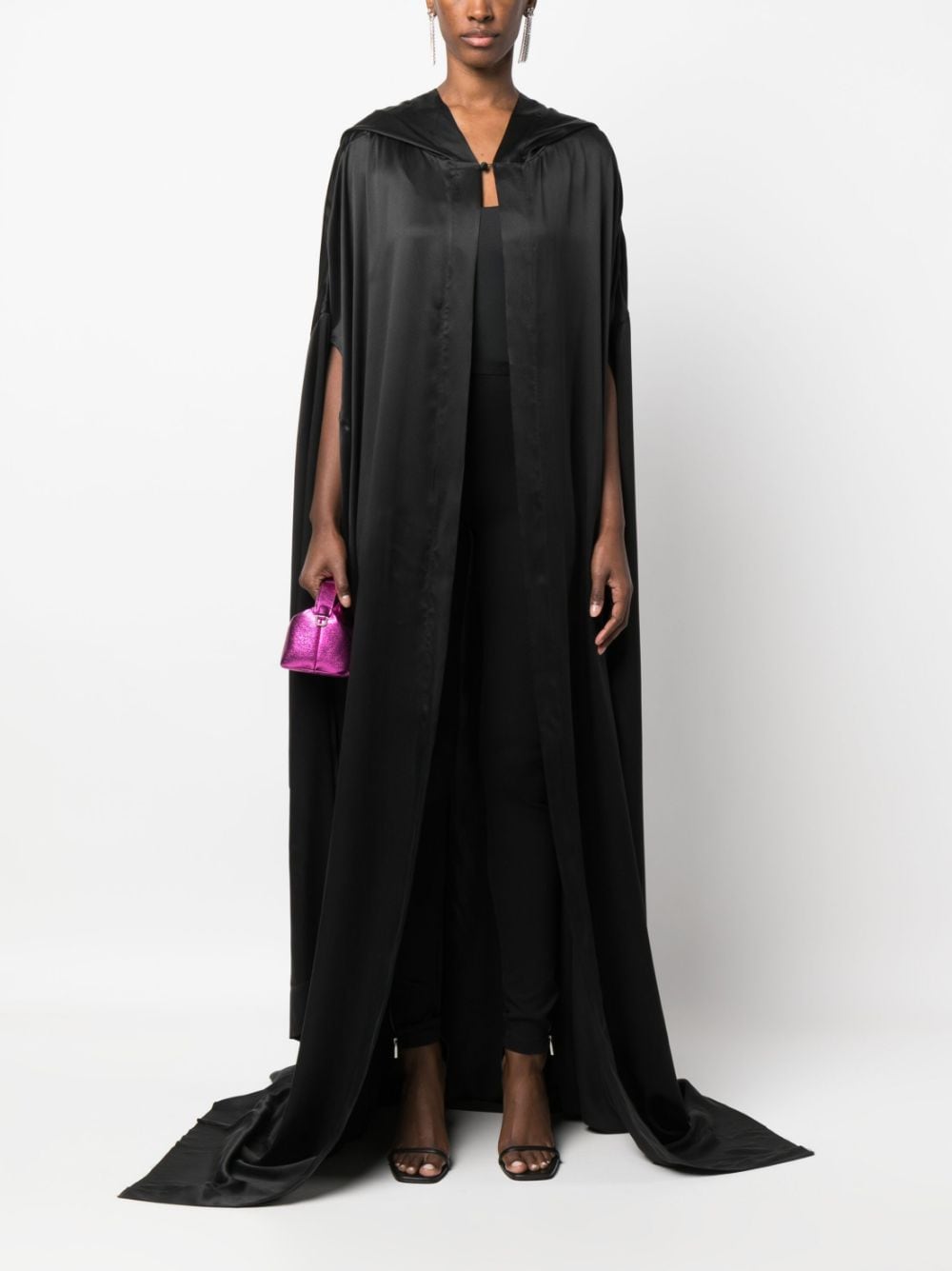 RICK OWENS Rick Owens Hooded Silk-Satin Gown