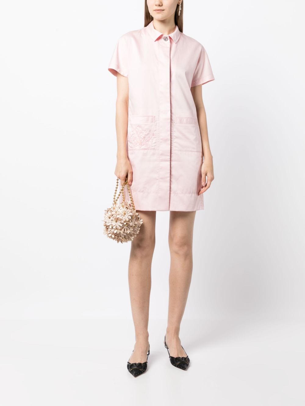 SHIATZY CHEN SHIATZY CHEN Cotton Mini Shirt Dress