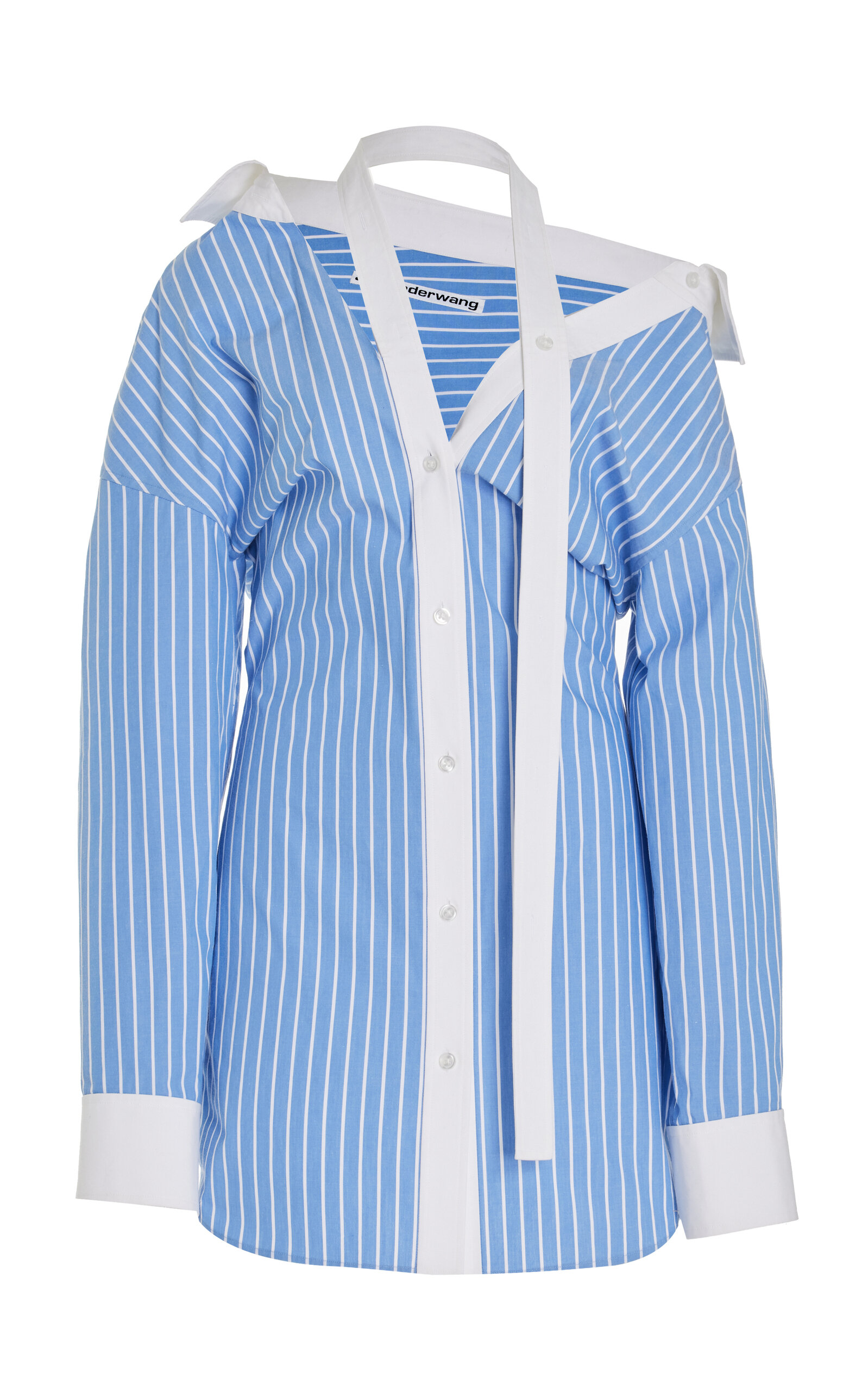 Alexander Wang Asymmetric Button-Down Shirt Dress In Blue - 50% Off | Editorialist Alexander Wang Asymmetric Button-Down Shirt Dress In Blue - 50% Off | Editorialist