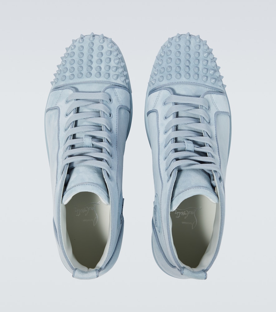 Christian Louboutin Roller-Boat Spiked Suede Slip-On  display picture 1