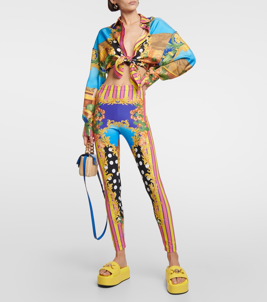 VERSACE medusa palm springs leggings