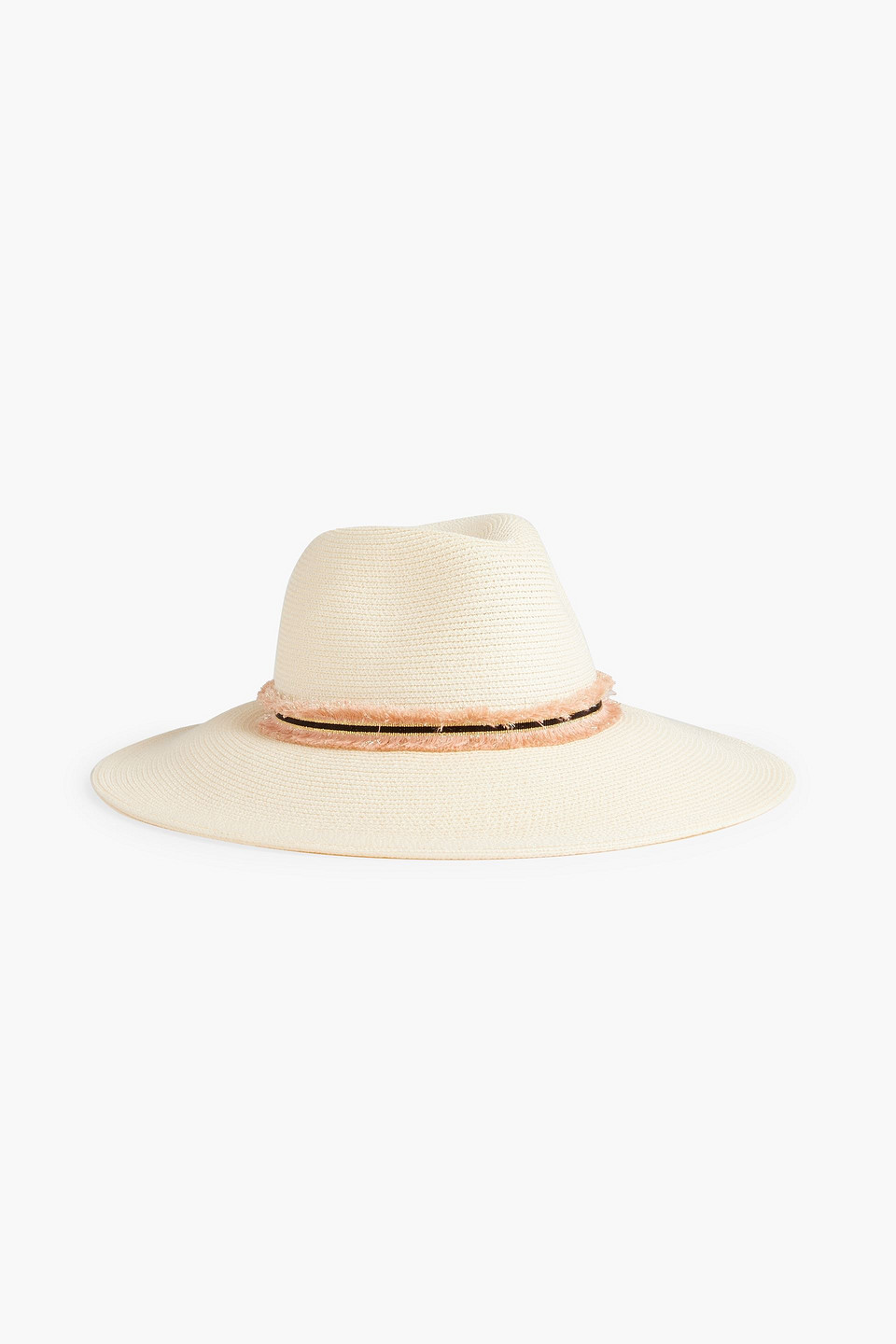 Eugenia Kim Emmanuelle Paper-Blend Sunhat White Onesize In  display picture 3