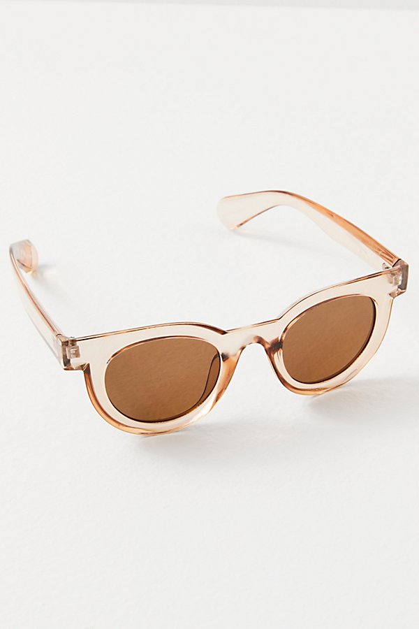 Free People Midnight Round Sunglasses - Taupe | Editorialist display picture 2