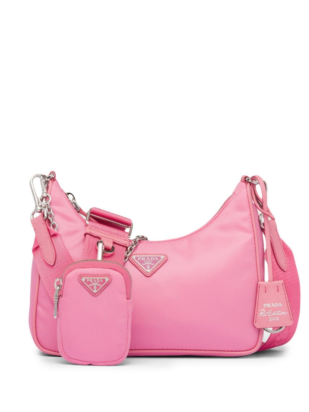 Prada Re-Edition Shoulder Bag - Pink | Editorialist
