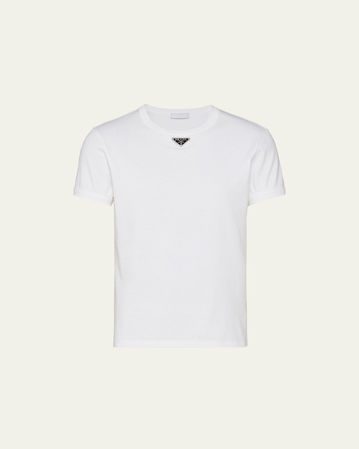 【PRADA】VネックTシャツ ホワイト アートパッチデザイン L 24348765~white_1765532988860_0.jpg