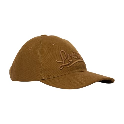 Loewe Cap With Embroidered Logo - Olive | Editorialist
