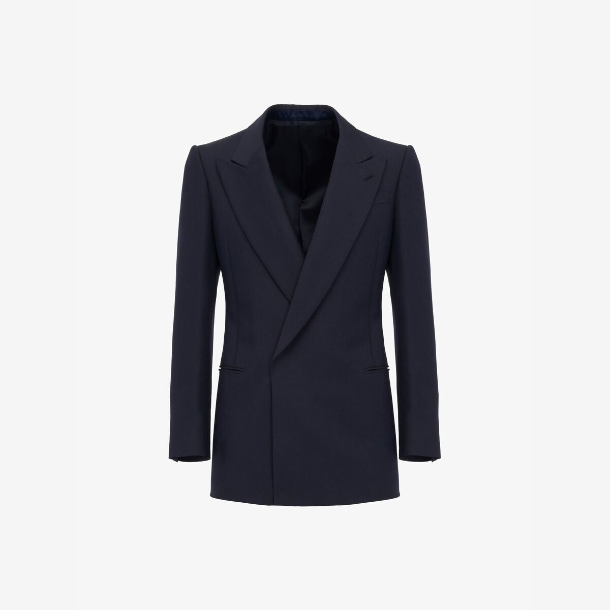 Alexander McQueen Large Lapel Jacket - Navy | Editorialist
