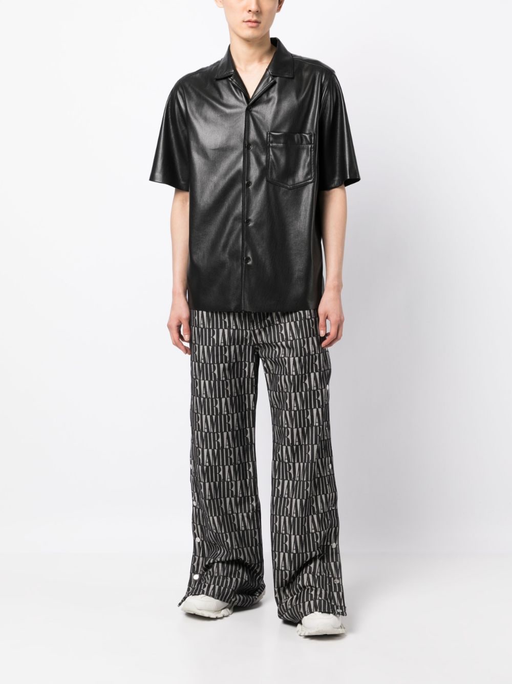 AMIRI AMIRI Logo-Print Straight-Leg Trousers