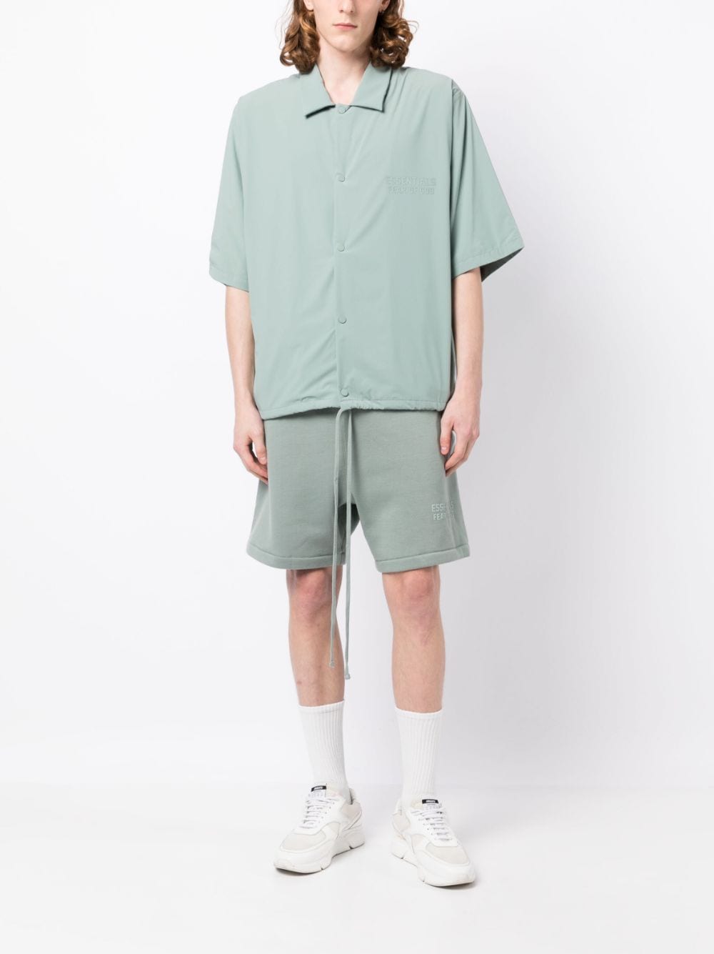 FEAR OF GOD Logo-Patch Track Shorts