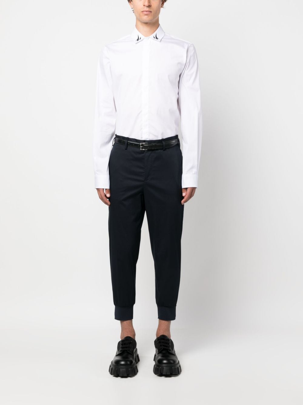 NEIL BARRETT Neil Barrett Cropped Leg Chino Trousers
