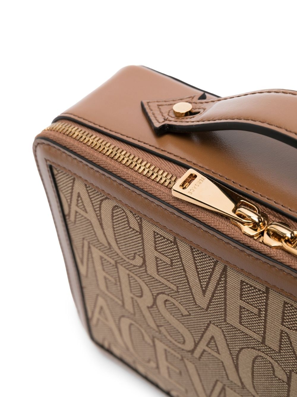 Versace Allover Messenger Bag In Brown 36% Off Editorialist