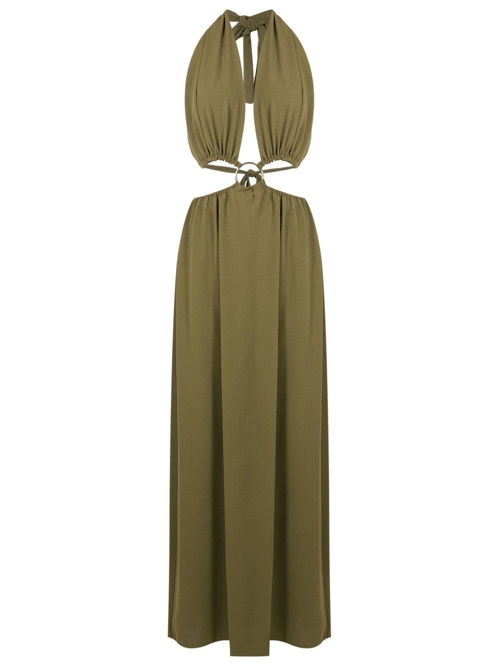 Olympiah Cut-Out Maxi Dress - Green | Editorialist