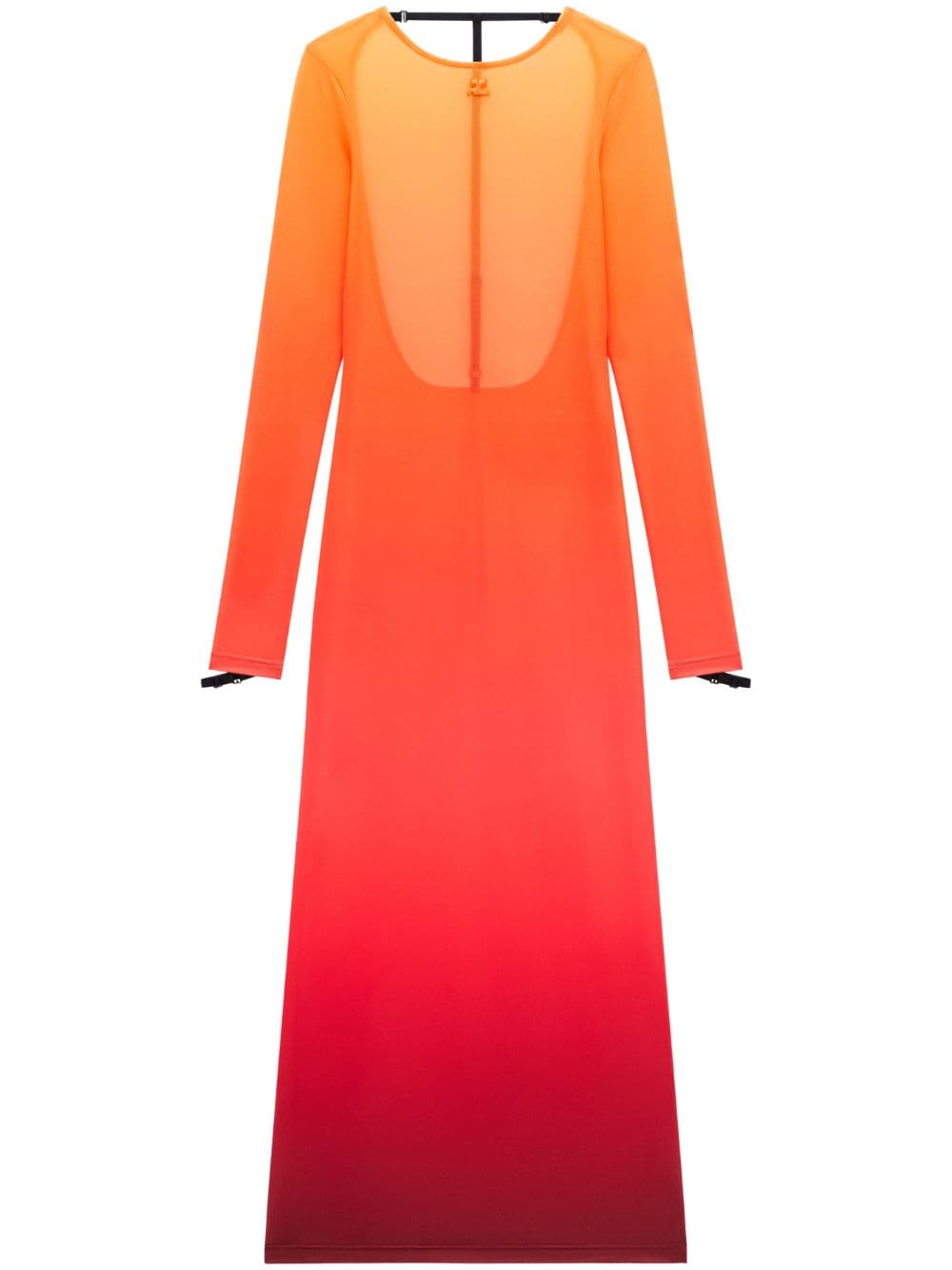 red orange yellow ombre dress US 6 / ORANGE OMBRE