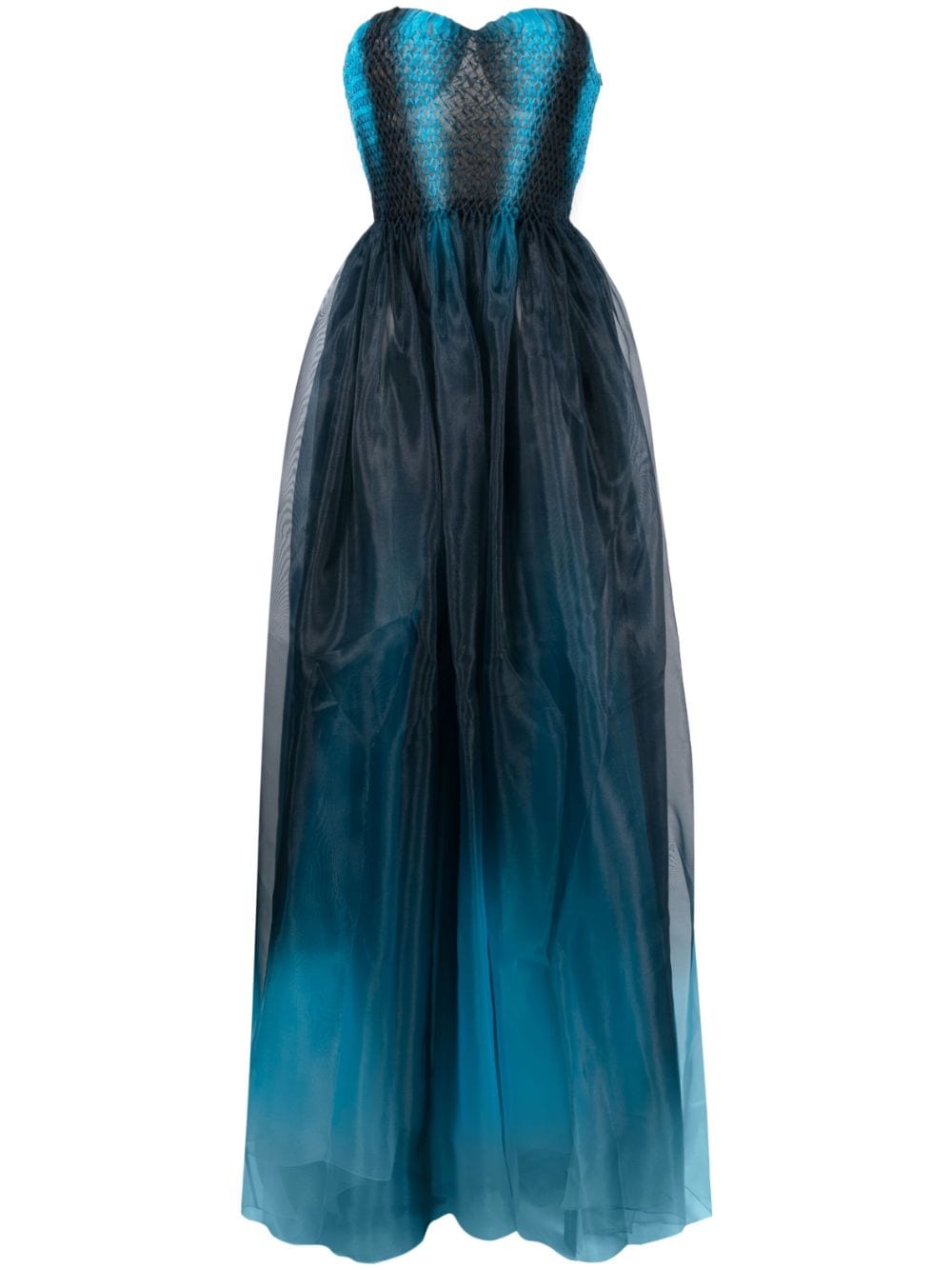 Ermanno Scervino Ombr-Effect Sweetheart Ball Gown In Blue - 40% Off |  Editorialist