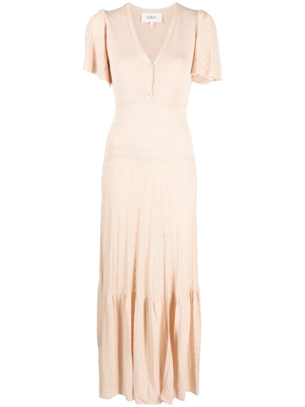 Ba&Sh Avana Knitted Maxi Dress - Neutrals | Editorialist Ba&Sh Avana Knitted Maxi Dress - Neutrals | Editorialist