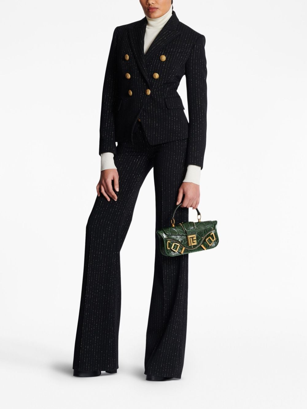 BALMAIN Balmain Lurex-Detail Double-Breasted Blazer