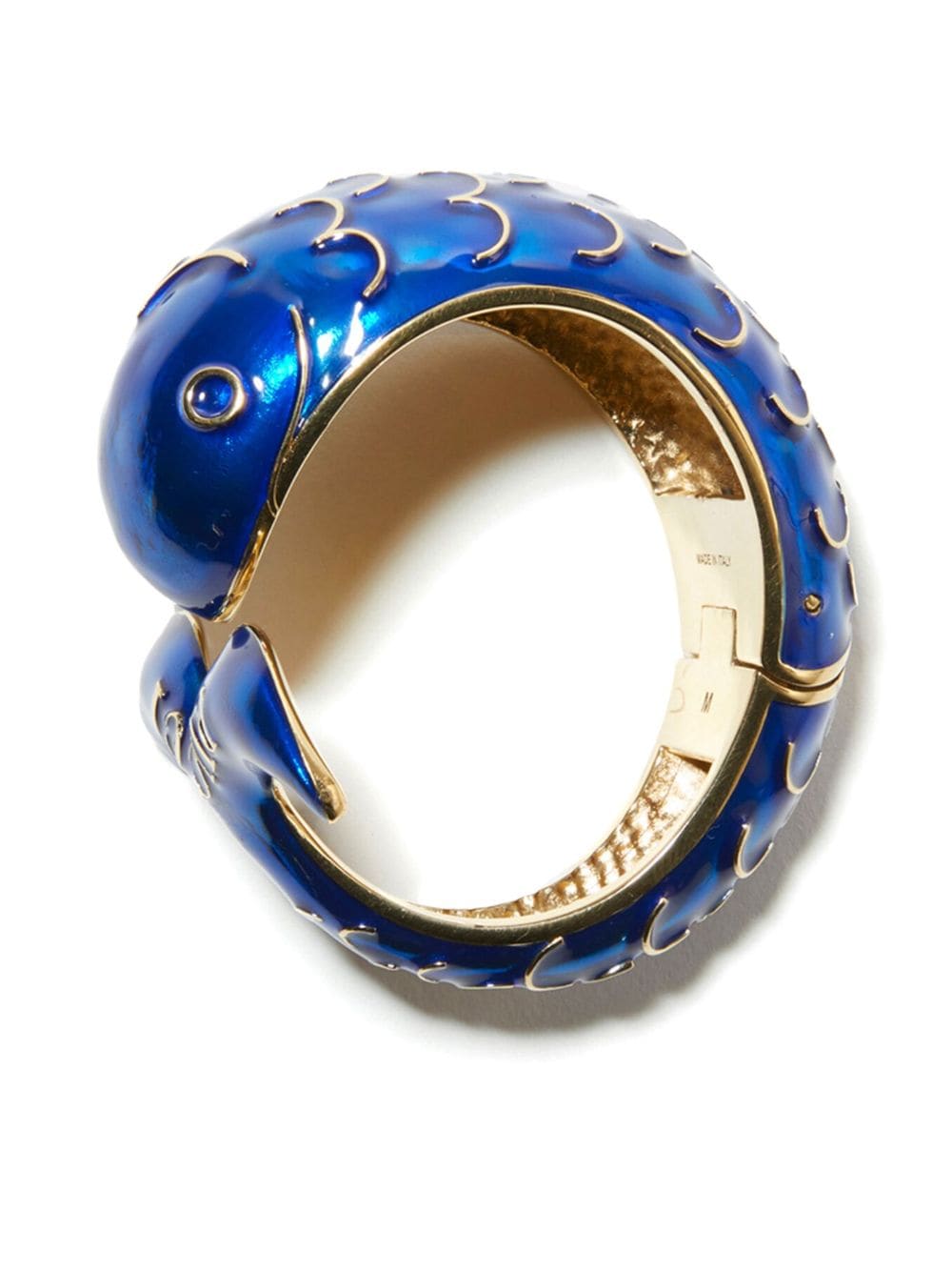 美品・付属品付 EMILIO PUCCI ロゴ プレート サマーブレスレット. Emilio Pucci Fish-Shape Bronze Bracelet - Gold | Editorialist
