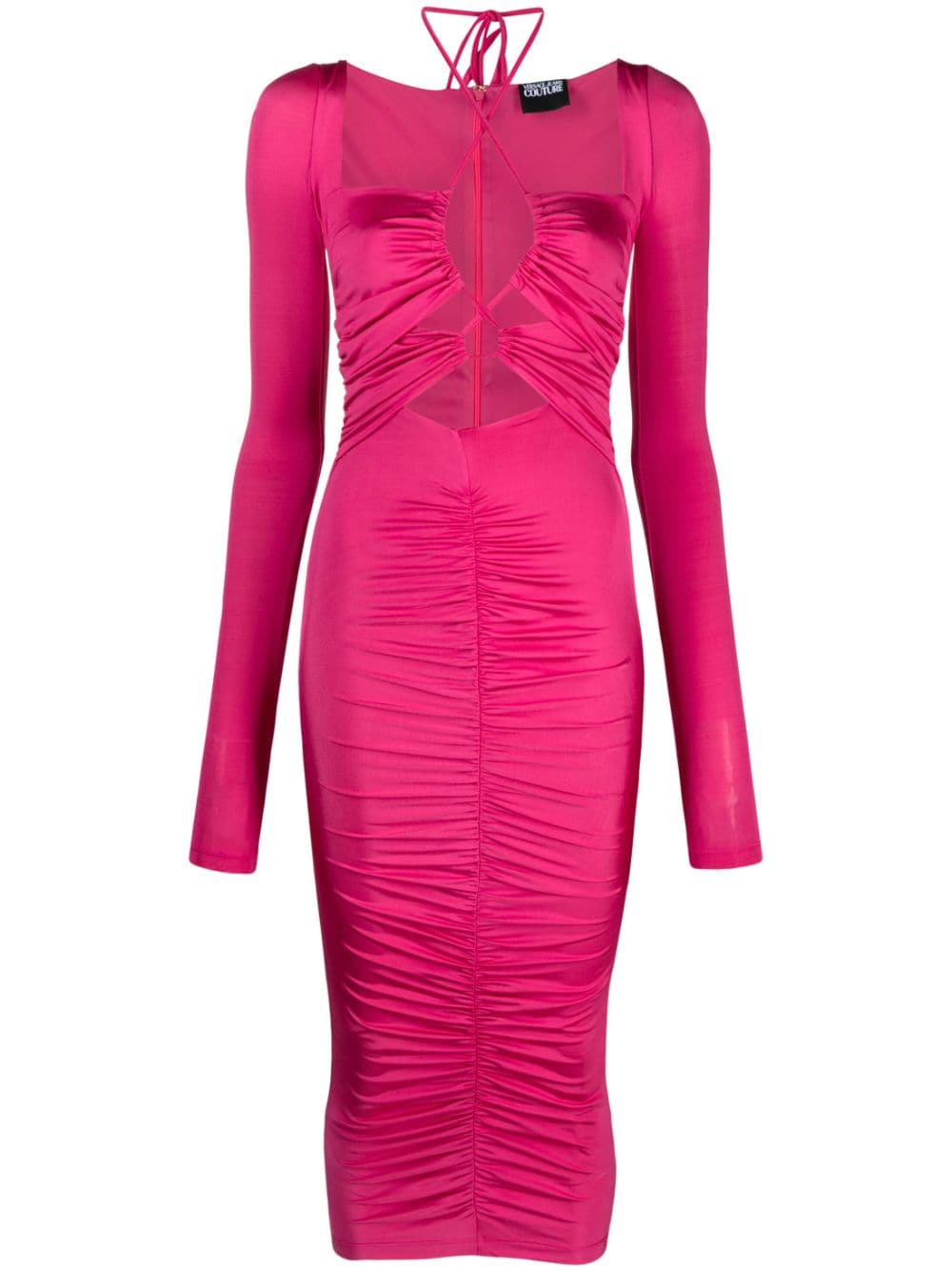 florere florere knitted satin midi dress Acacia Hybrid Knit Satin Midi Dress – Florere main image 1
