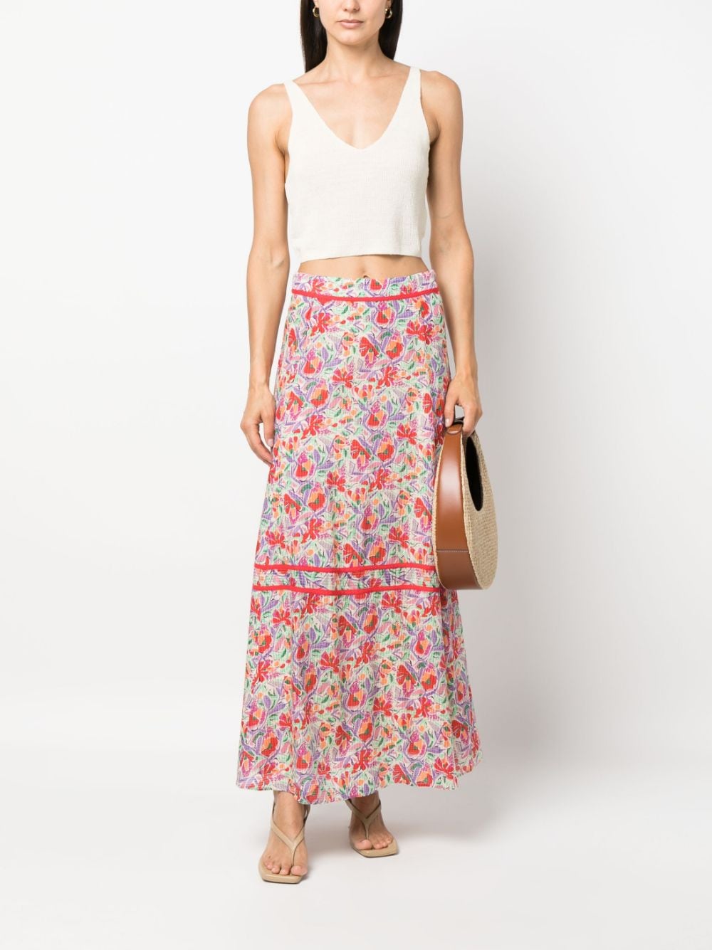 BA&SH Ba&Sh Aliya Graphic-Print Skirt