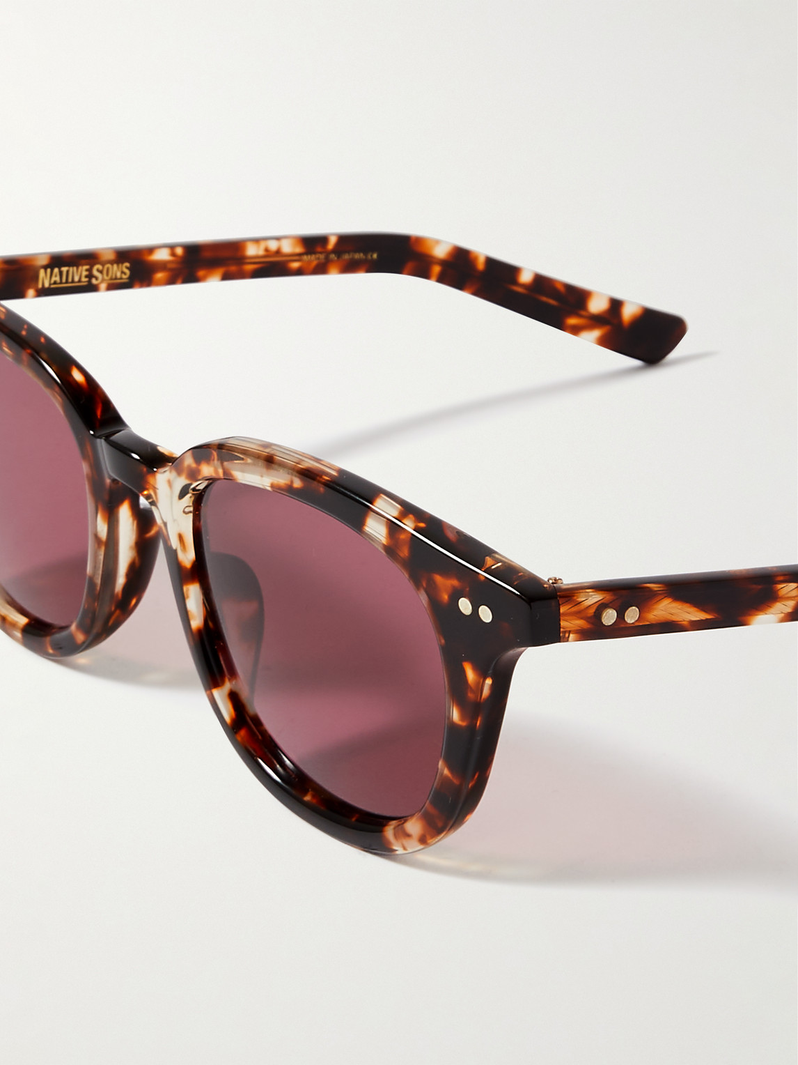 Native Sons Guerrero Square-Frame Acetate Sunglasses In
