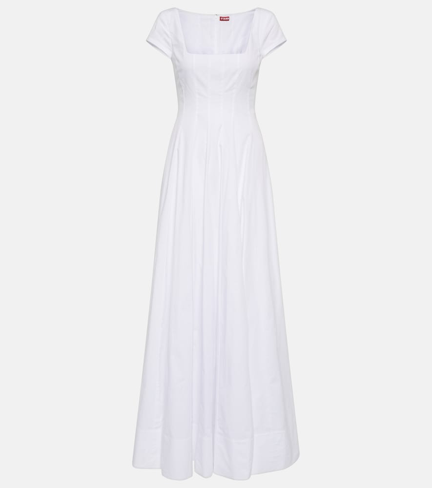 plus denim maxi dress Denim Patch Maxi Dress
