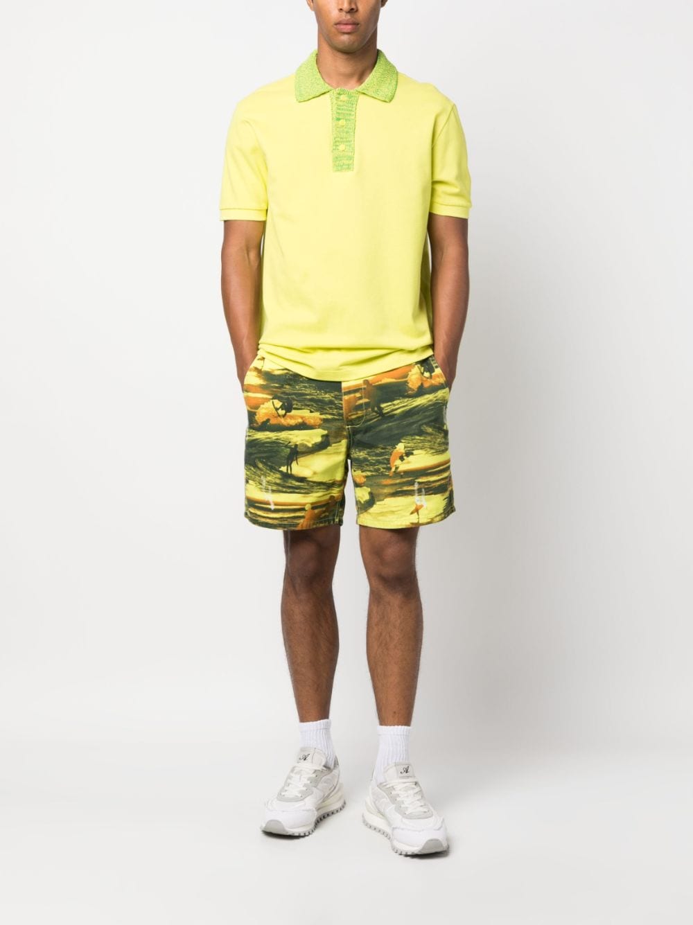 ERL ERL Graphic-Print Bermuda Shorts