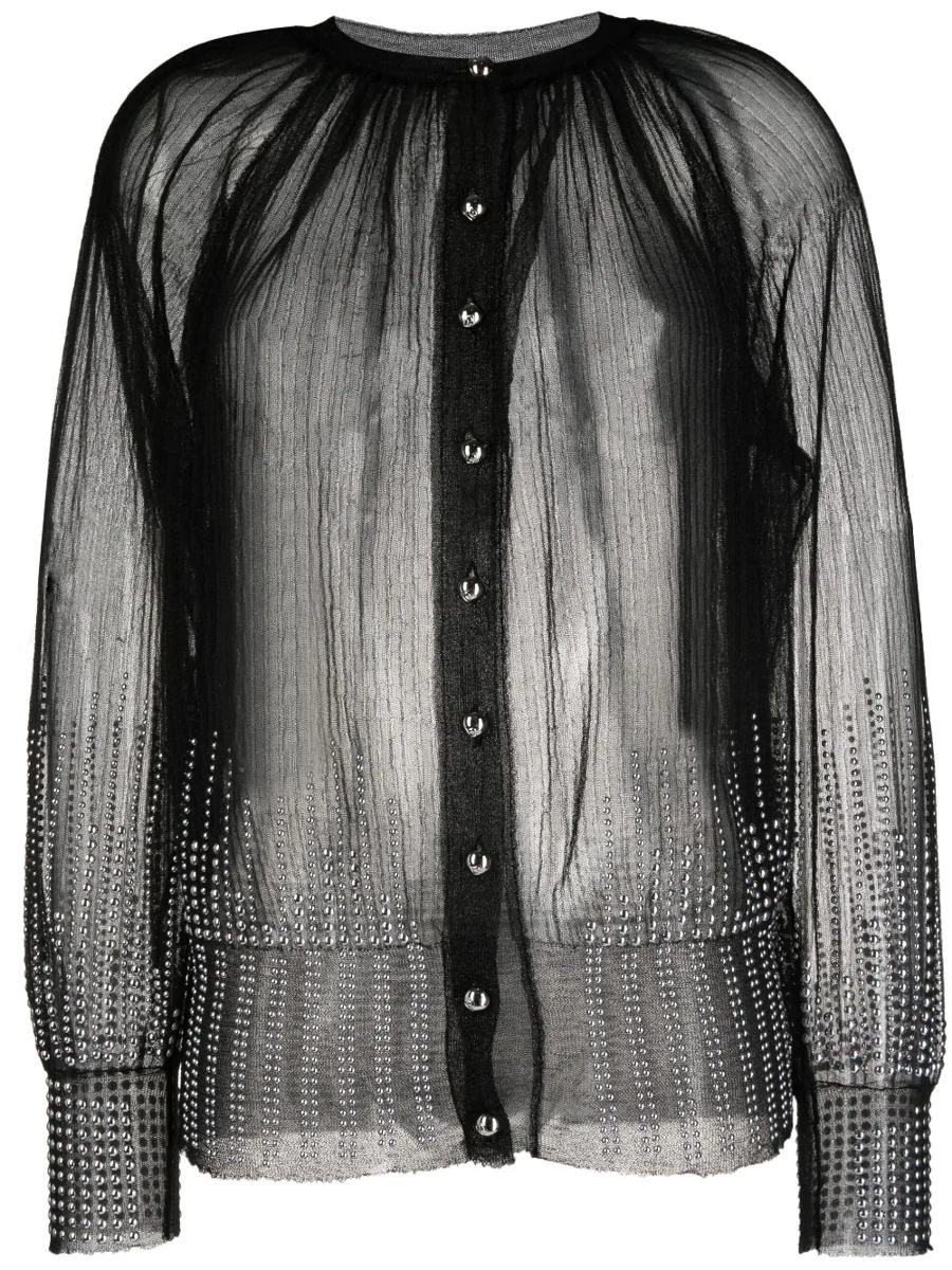 Buy Paco Rabanne Semi-transparent Blouse - Black At 28% Off | Editorialist