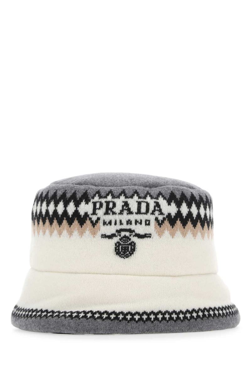 Prada Re-Nylon Bucket Hat In Printed - 33% Off | Editorialist display picture 1