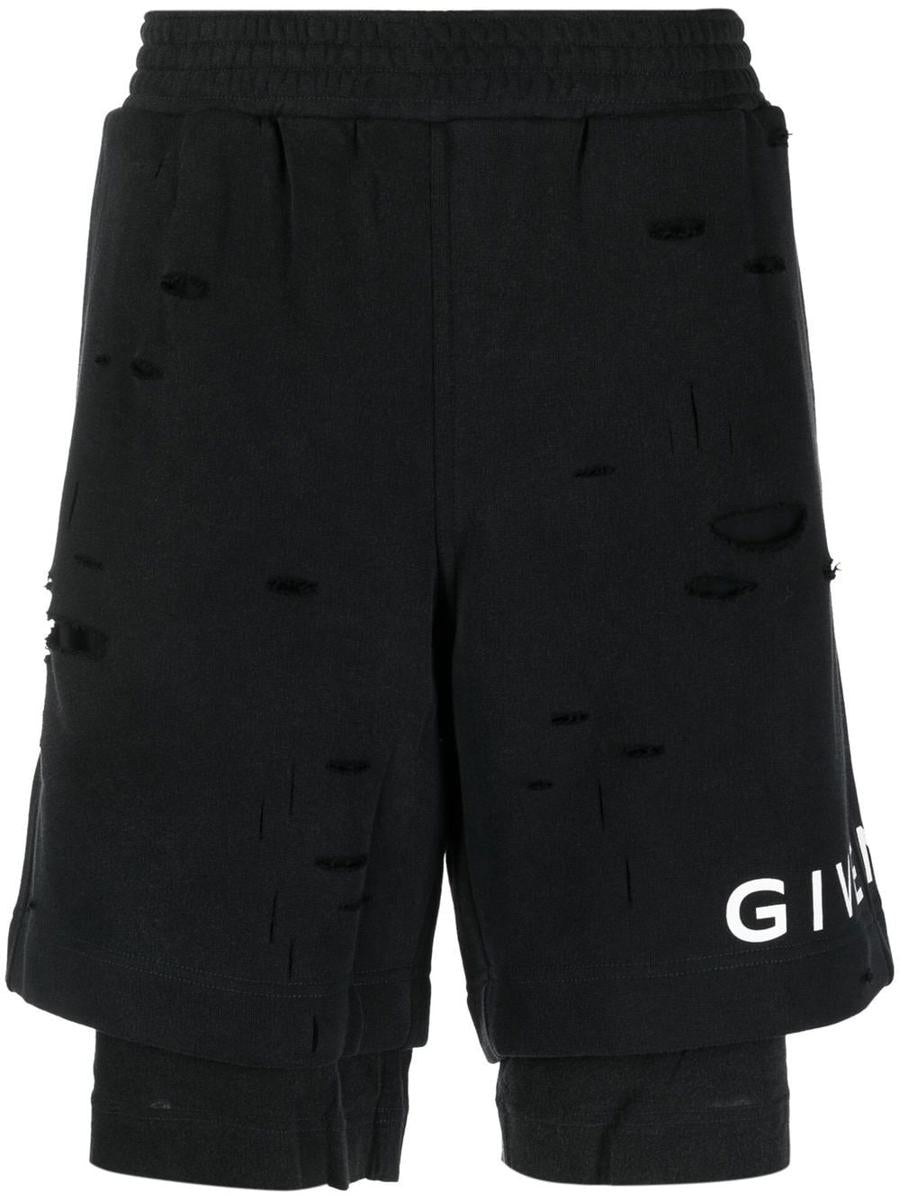 Buy Givenchy Board Fit Hole Shorts - Black At 25% Off | Editorialist