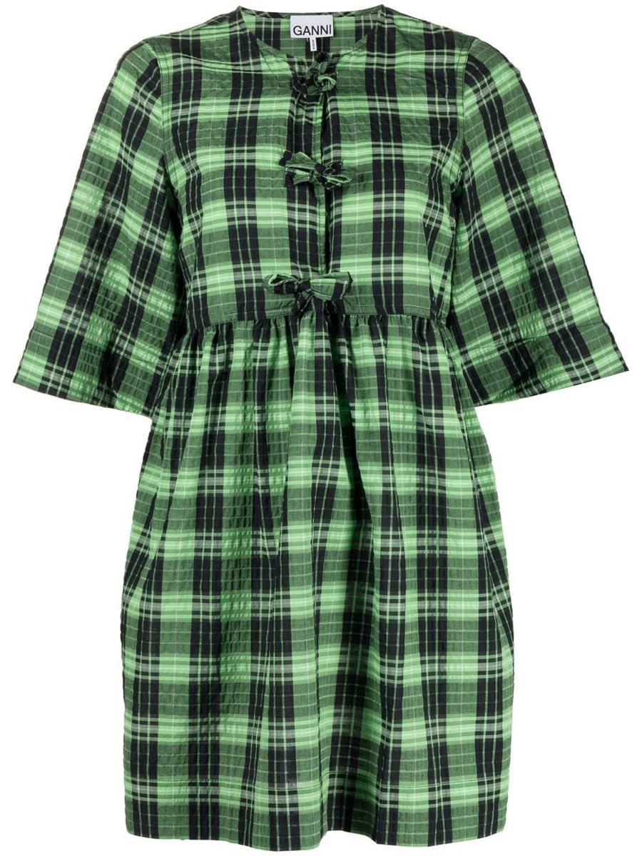 ganni green and black dress Ganni Dresses In Green - 38% Off