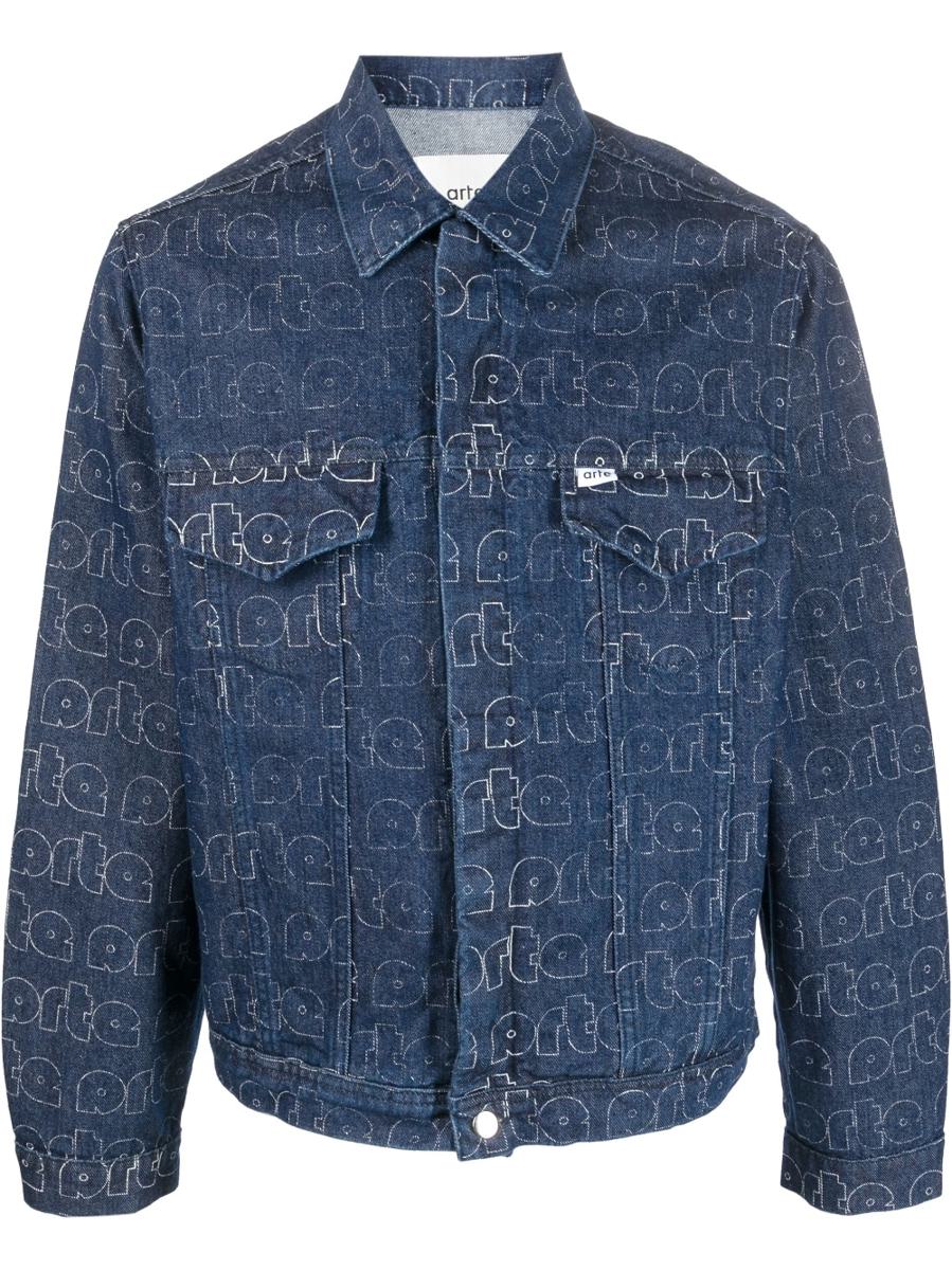 Buy ARTE Jackson Allover Logo Jacket - Blue At 25% Off | Editorialist