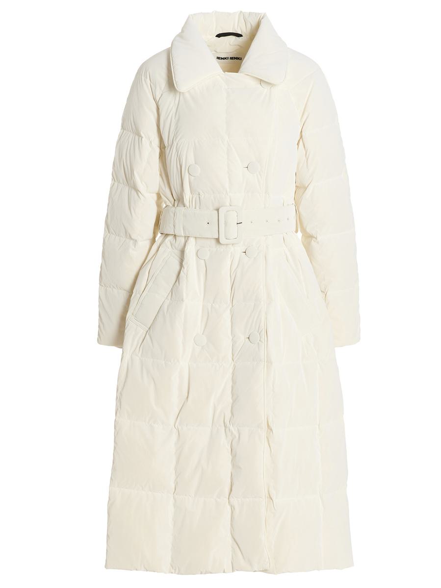 Ienki Ienki Trench Coat' Long Down Jacket In White - 34% Off