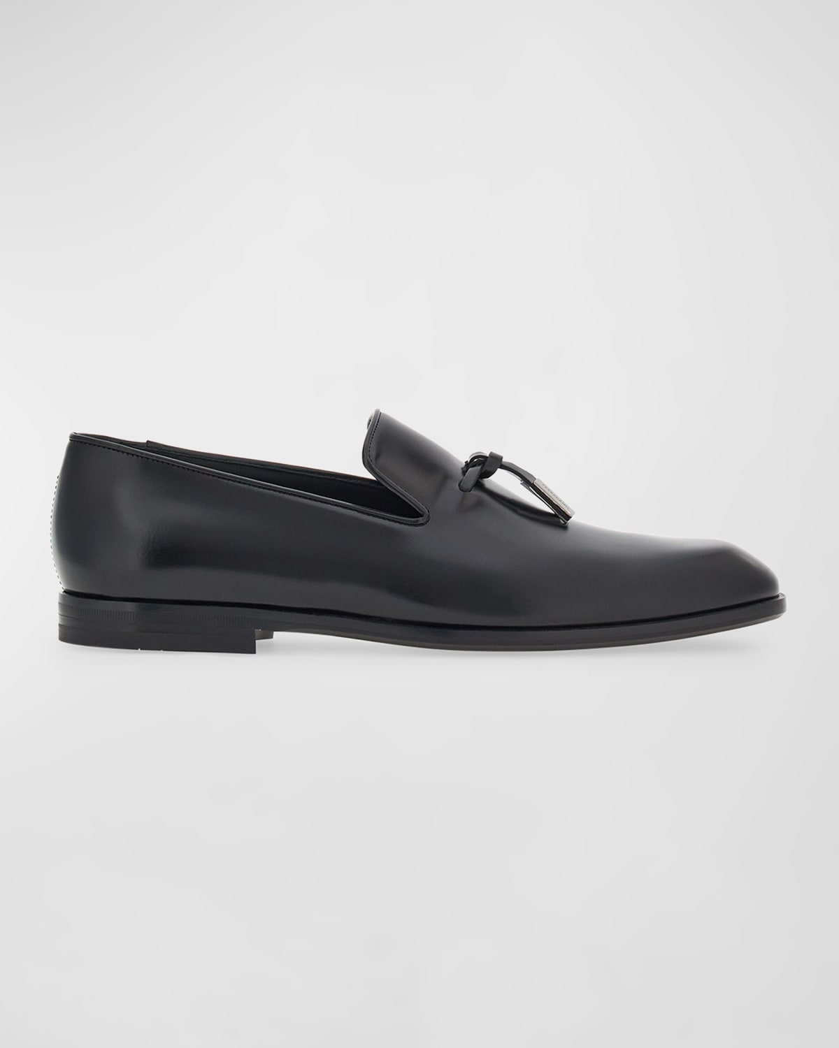 Salvatore Ferragamo Black Tassel Loafers Vintage Salvatore Ferragamo Tassel Loafers // Black Leather  main image 2