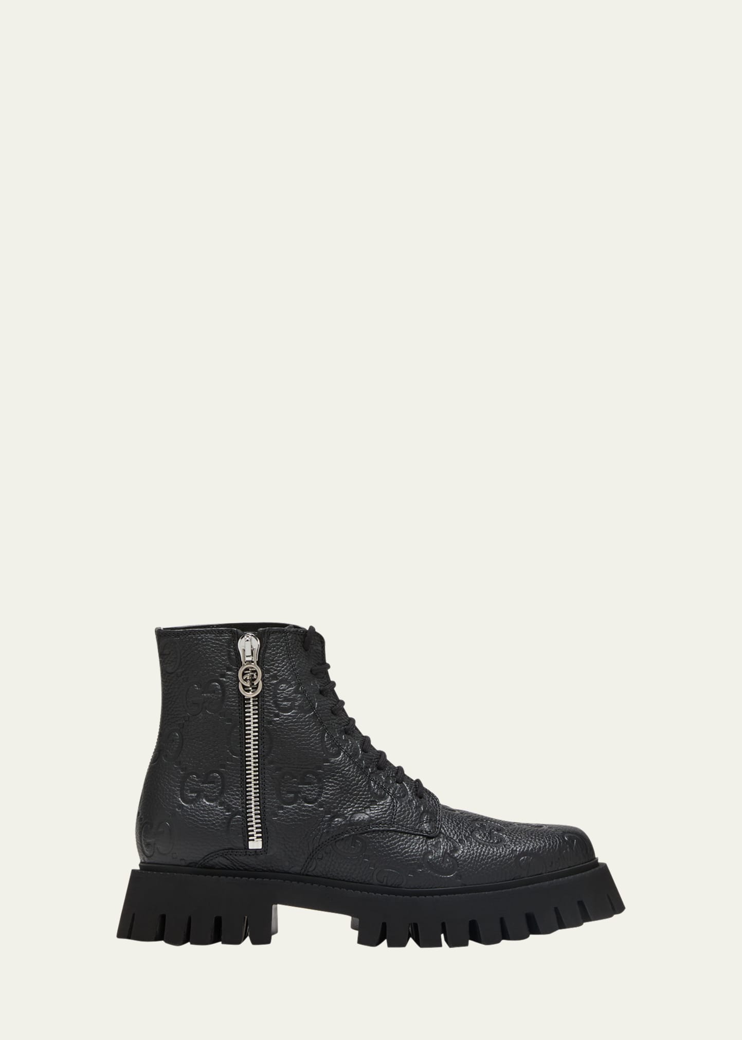 Gucci
Men\'s Novo Maxi GG Lug Sole Lace-up boots new Gucci GG Monogram Web Mens Lug Sole Ankle Boots 7.5 New Sand  main image 4
