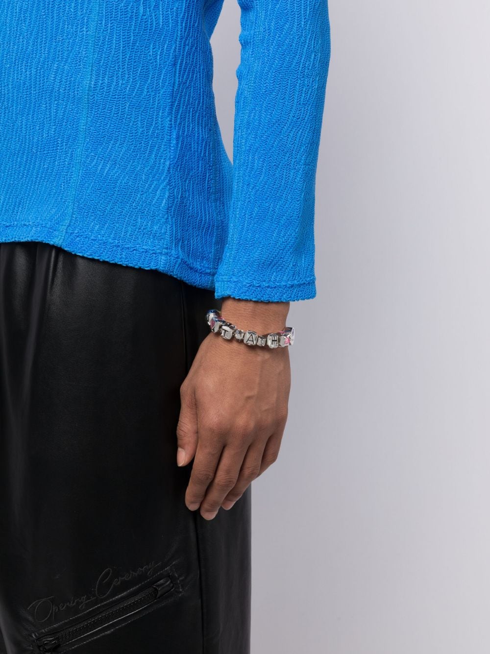 Natasha Zinko Trash -Plated Bracelet - Silver | Editorialist