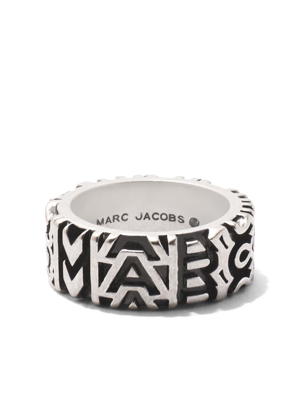 Marc Jacobs Logo-engraved Monogram-pattern Ring - 045 | Editorialist