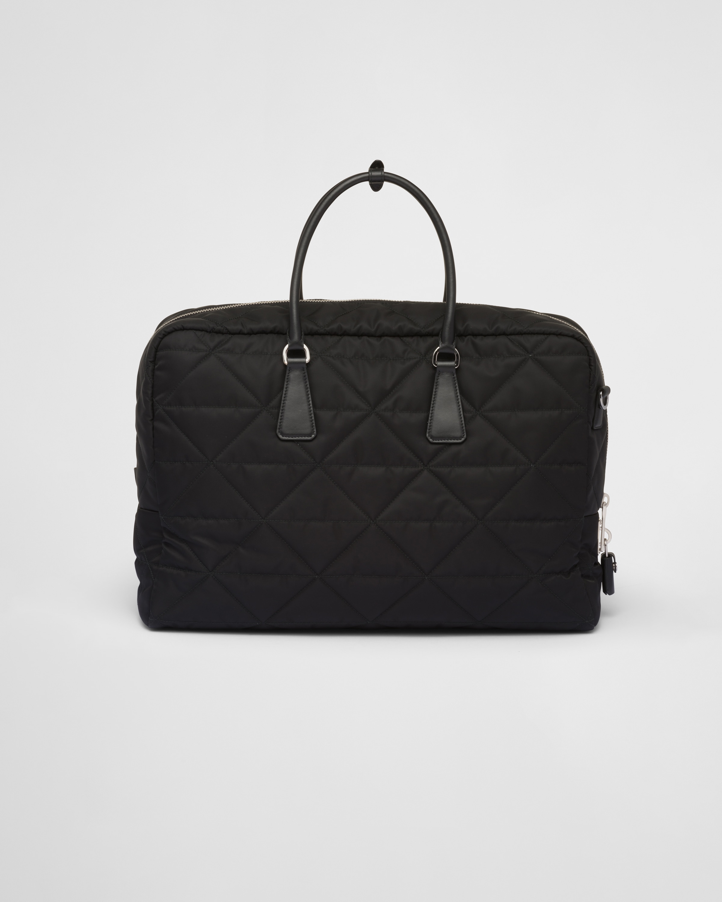 Prada Quilted Re-Nylon Travel Bag - Black | Editorialist