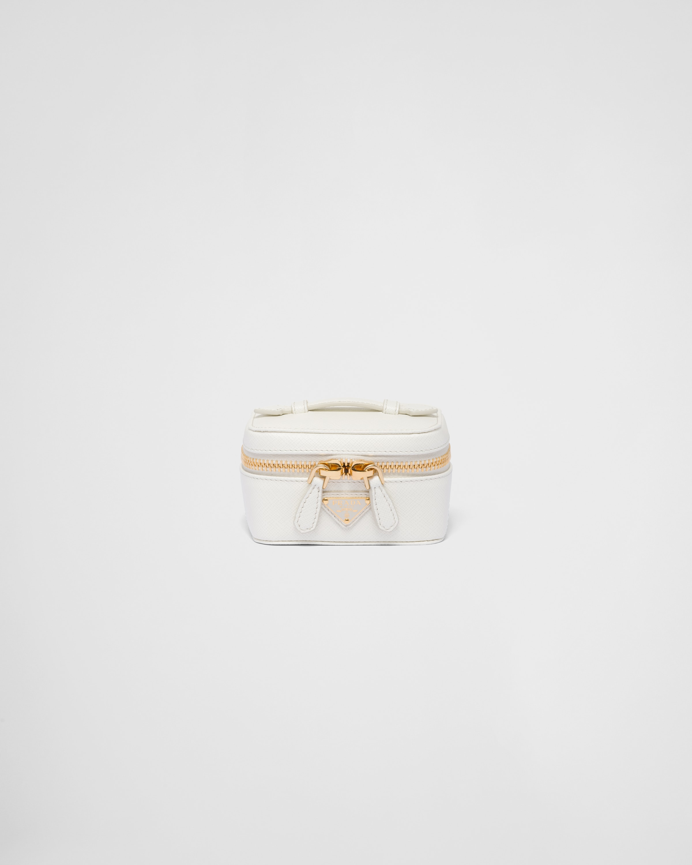 Prada White Leather Saffiano Eyewear Case with Box/Cloth Prada Saffiano On Sale - Up To 90% Off | The RealReal main image 4