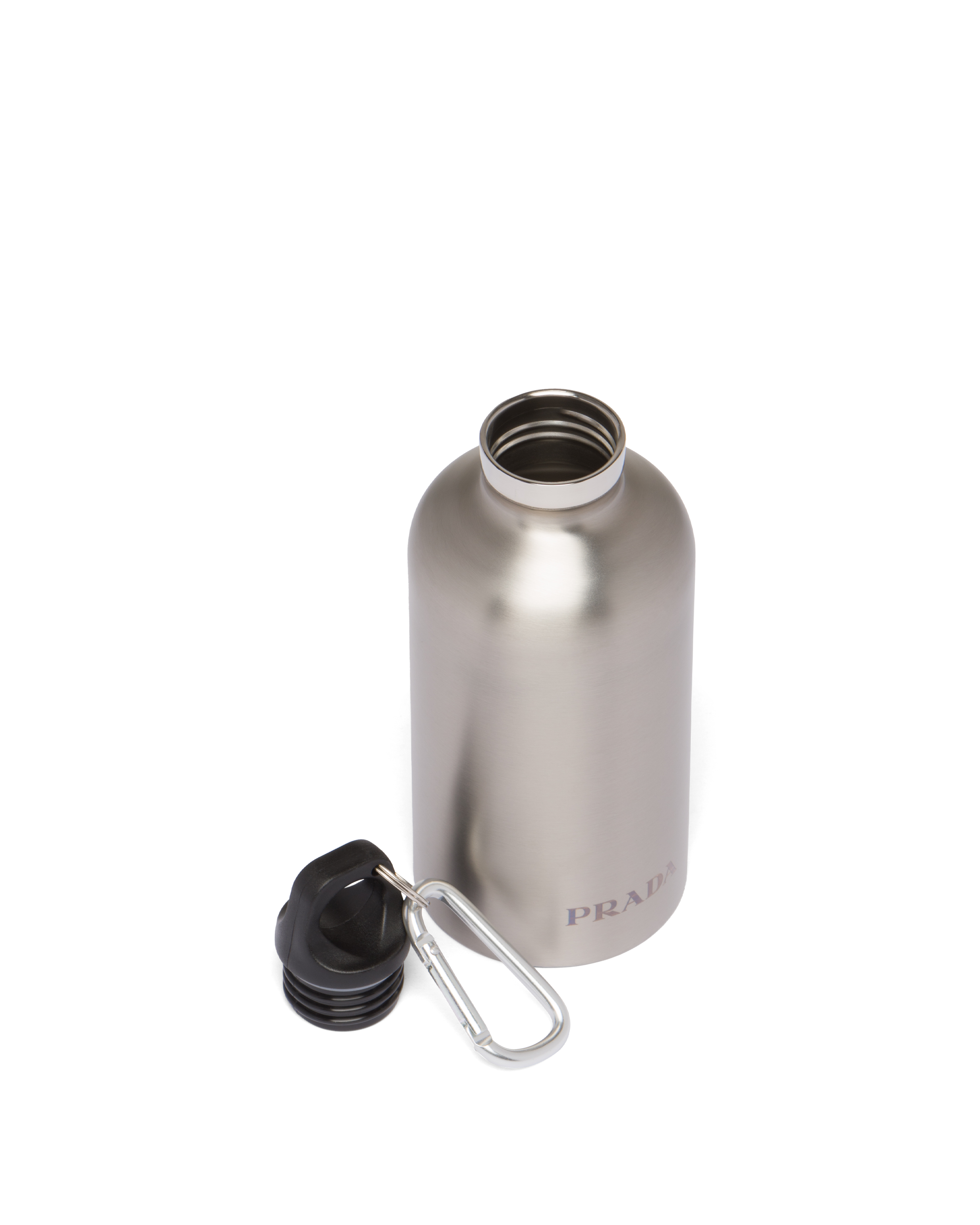 Prada Stainless Steel Insulated Water Bottle - Silver | Editorialist