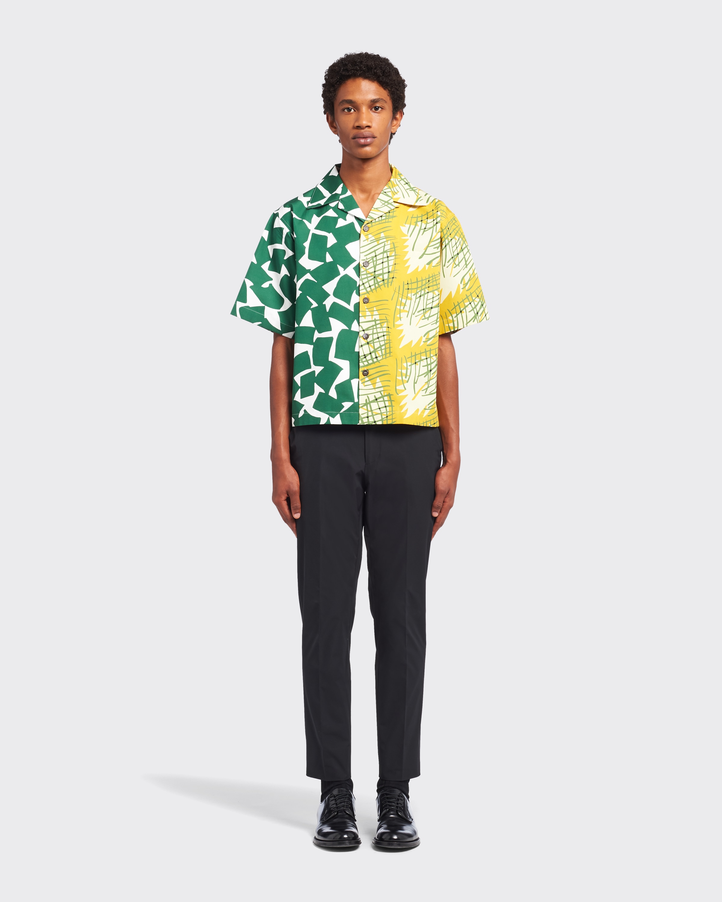 Prada Double Match Heavy Cotton Shirt - Fern/Fir | Editorialist