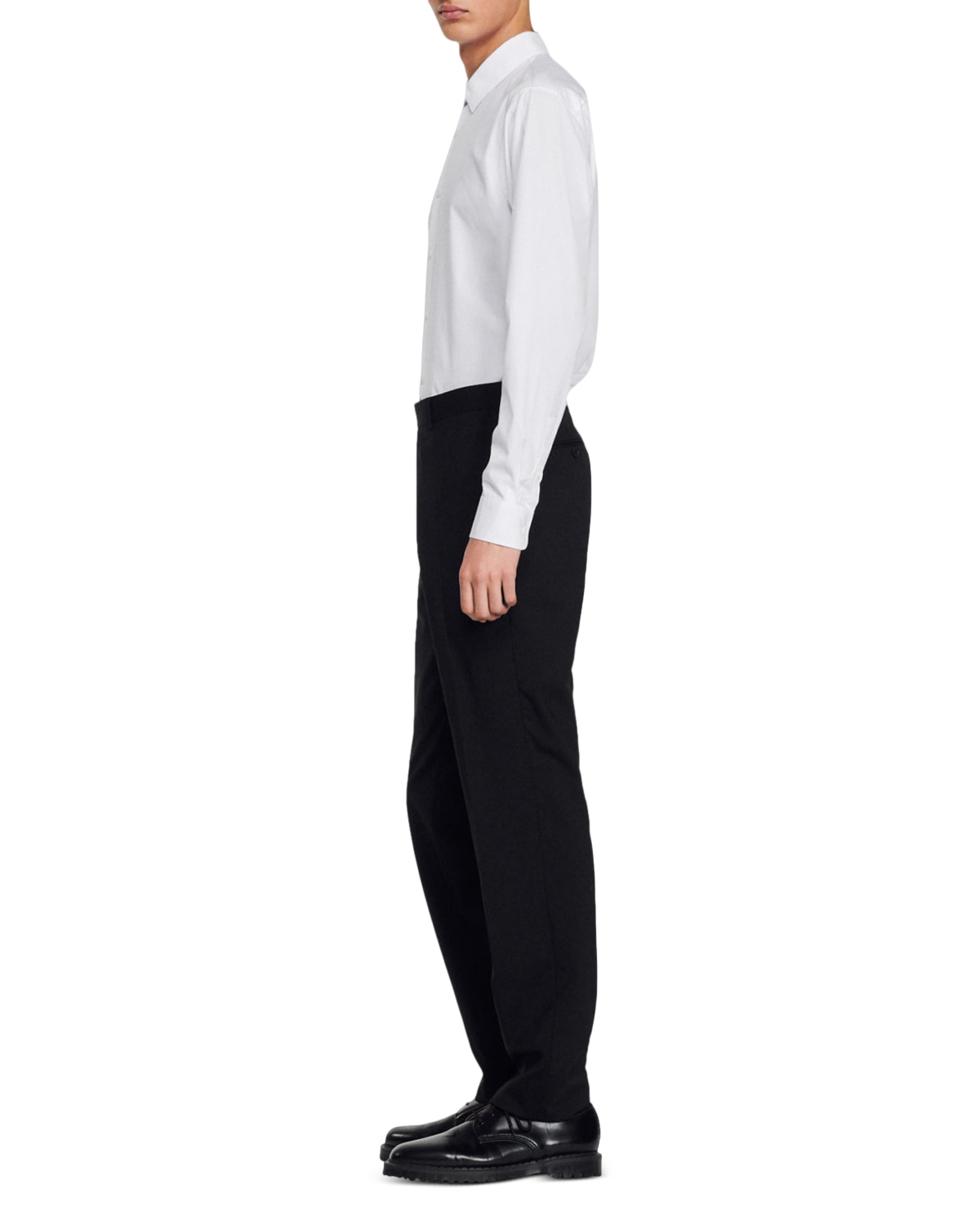 SANDRO Solid Slim Fit Suit Trousers