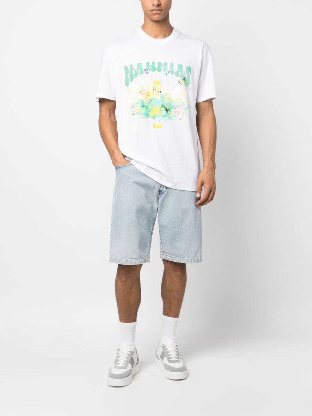 NAHMIAS logo-print cotton t-shirt