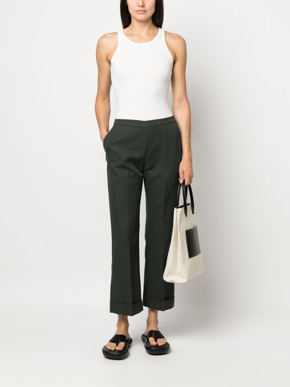 ASPESI ASPESI Cropped Flared Trousers