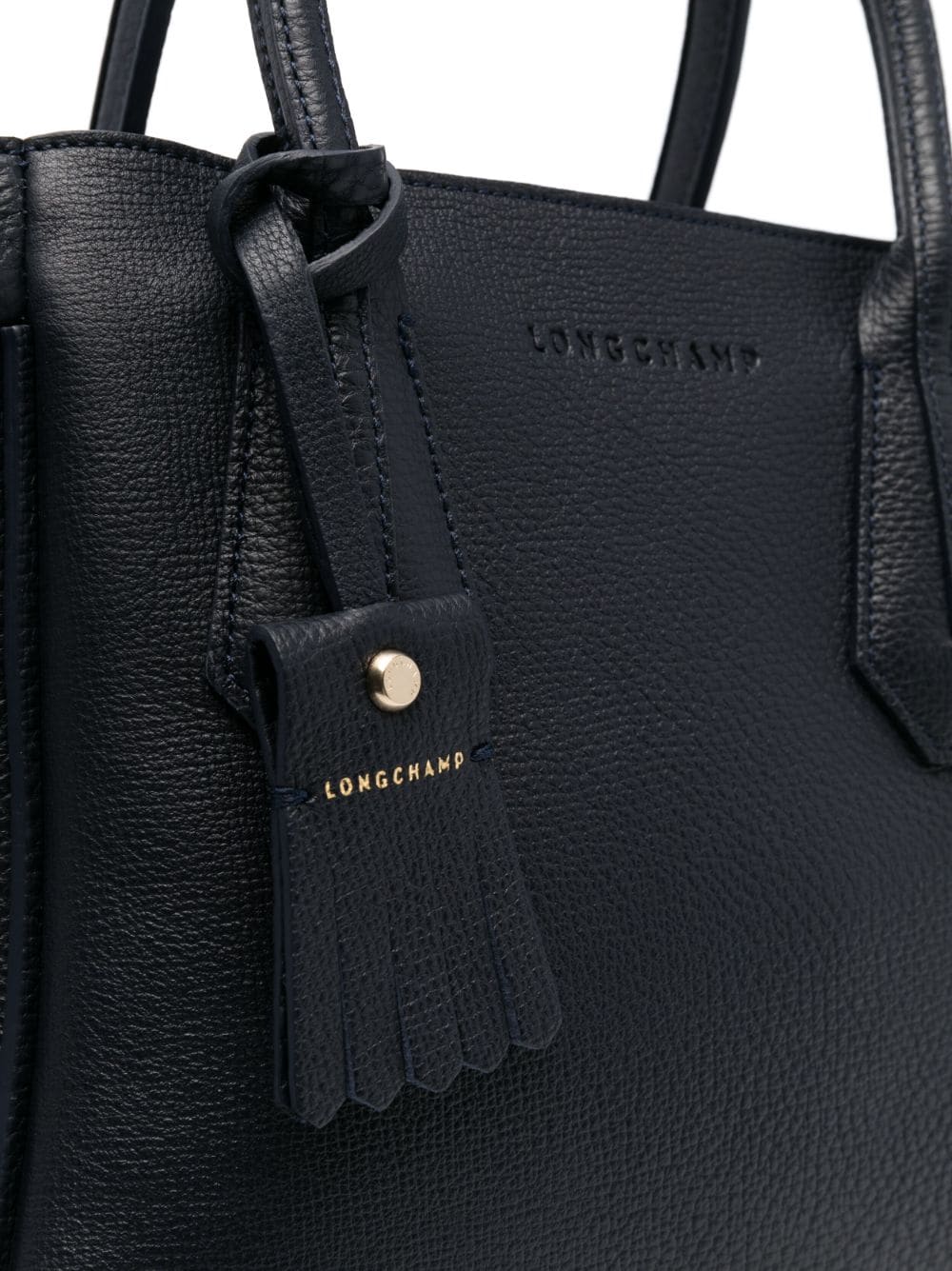 Longchamp Penelope Leather Tote Bag - Blue | Editorialist