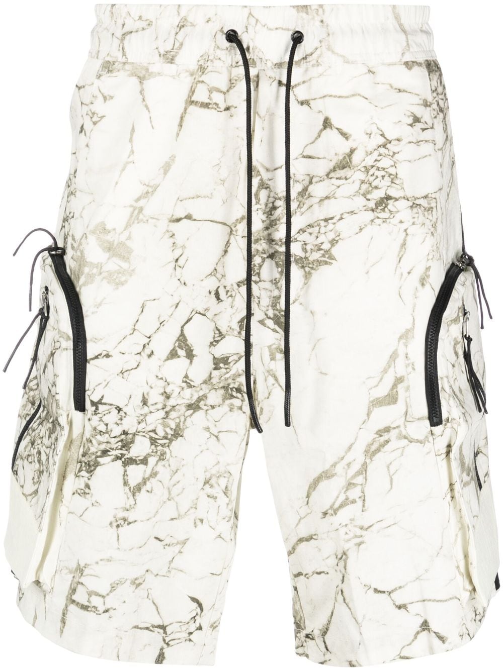 A-COLD-WALL* A-COLD-WALL* Marble-Print Shorts