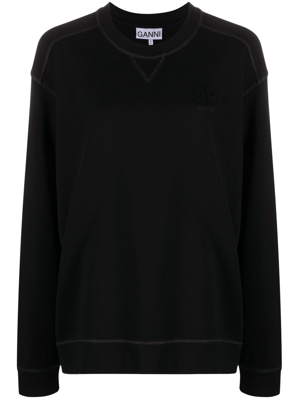 トップス GANNI ISOLI DROP SHOULDER SWEATSHIRT Buy GANNI Isoli Drop-shoulder Sweatshirt - Black At 25% Off
