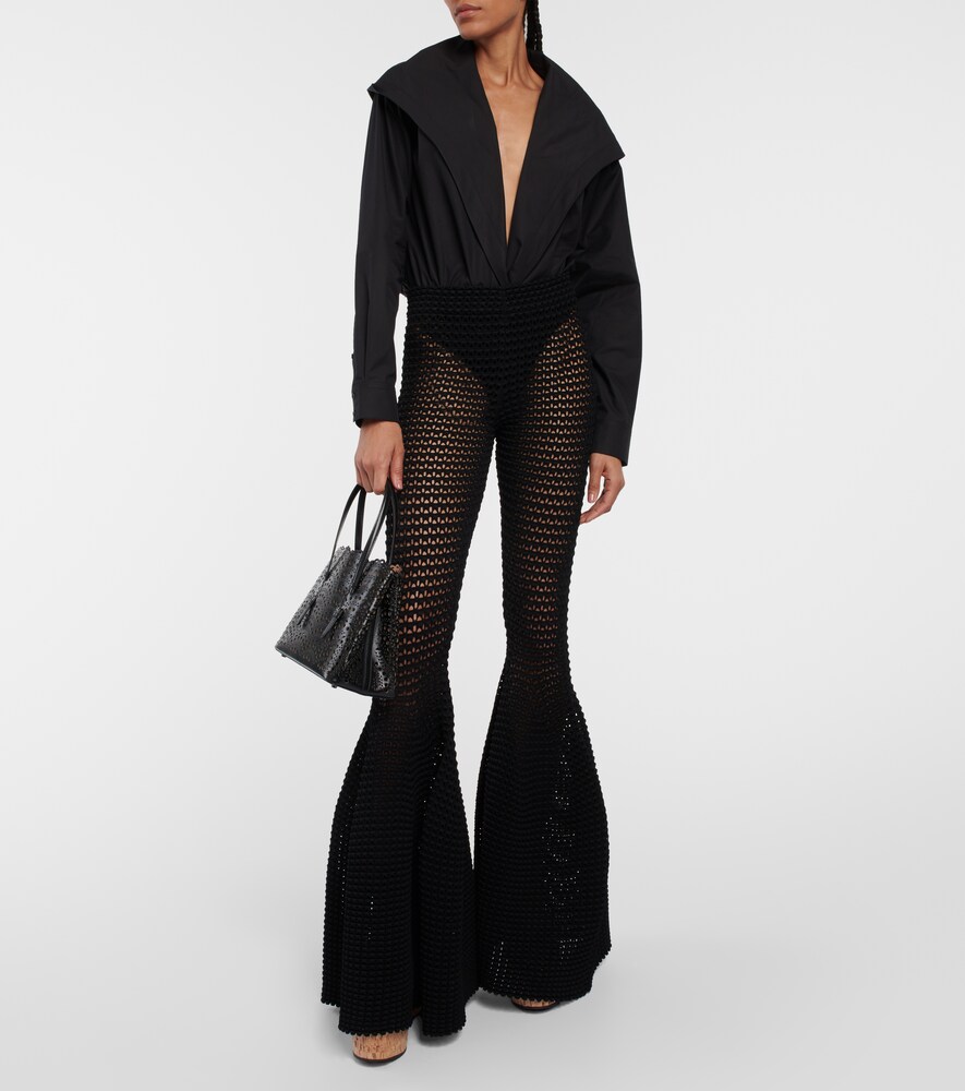 ALAÏA Alaïa Cotton Bodysuit with Hood
