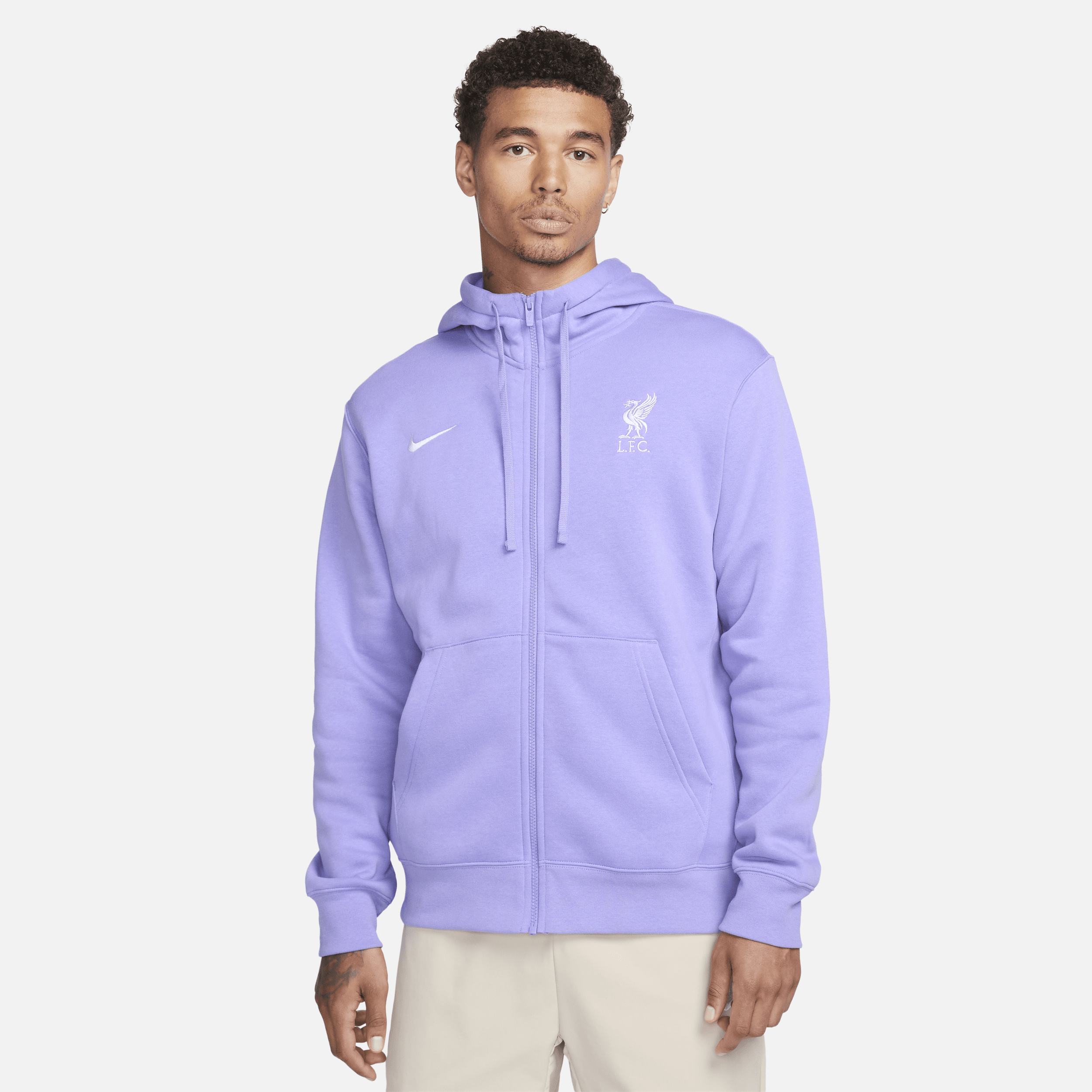 Nike Liverpool Fc Club Fleece Full-Zip Hoodie - Purple | Editorialist